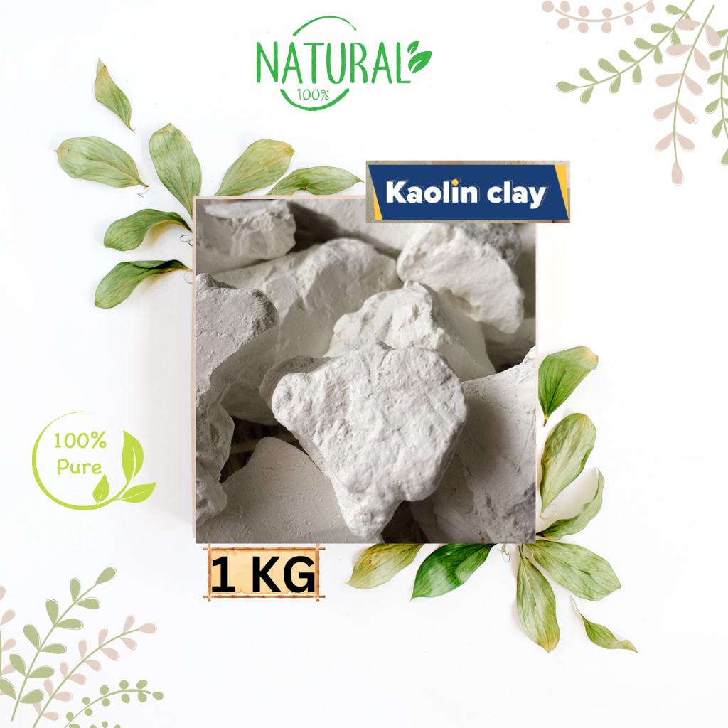 Tanah Liat Putih/Kaolin clay(1Kg) | Shopee Malaysia
