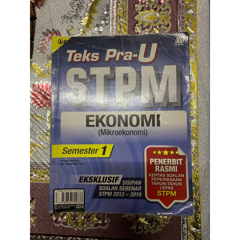 Ekonomi STPM Sem 1 (Buku Nota) | Shopee Malaysia