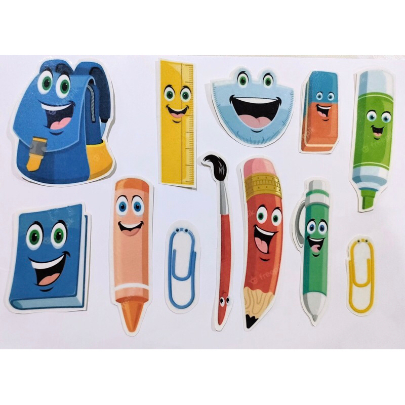 Stationery stickers/ Back to school stickers/ stickers for students ...