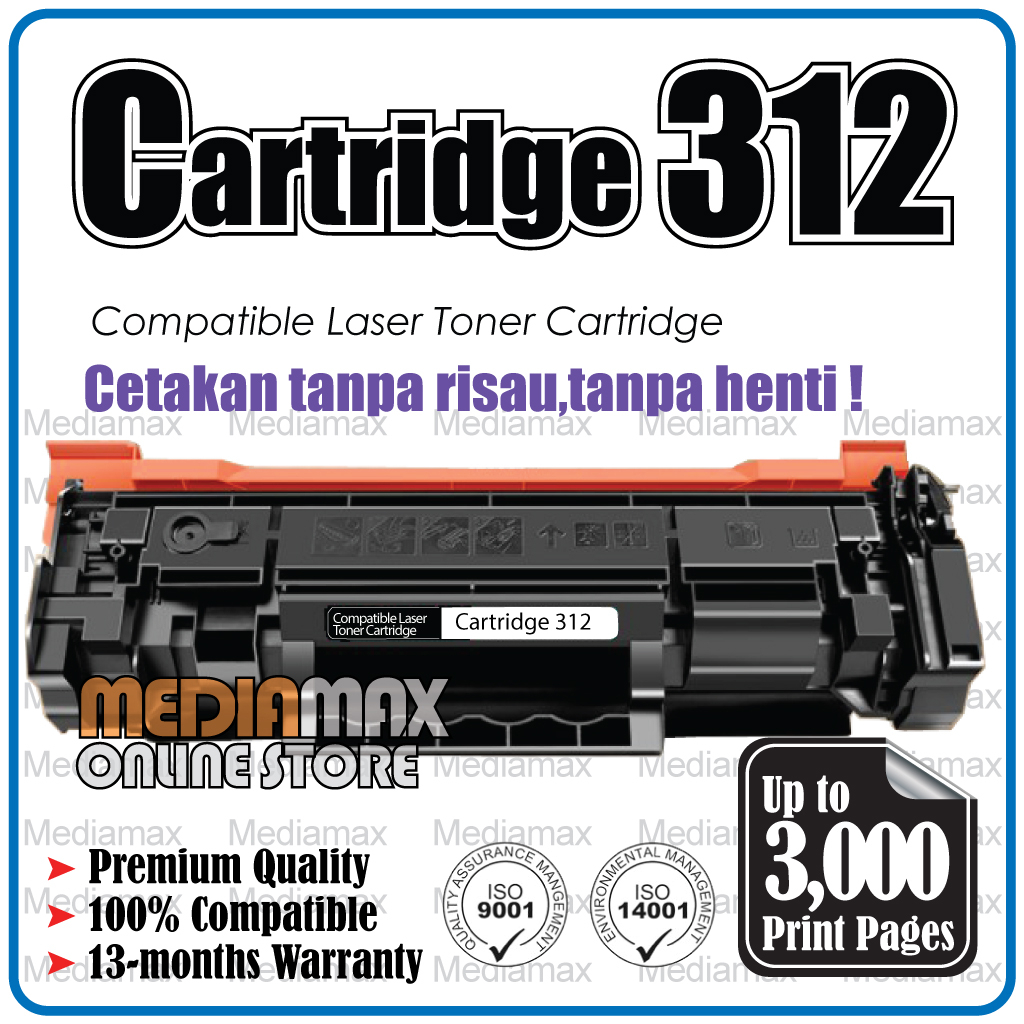 Compatible Canon Cartridge 312 CRG312 LBP3010 LBP3018 LBP3050 Canon312 ...