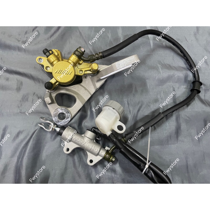 NISSIN REAR CALIPER SET WITH MASTER PUMP LC135 Y15ZR REAR DISC BRAKE ...