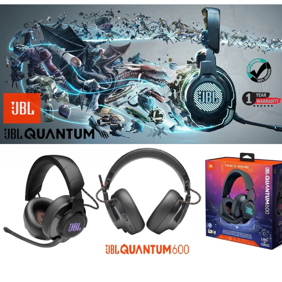 JBL Quantum 600 Wireless Over-Ear Performance Gaming Headset With ...