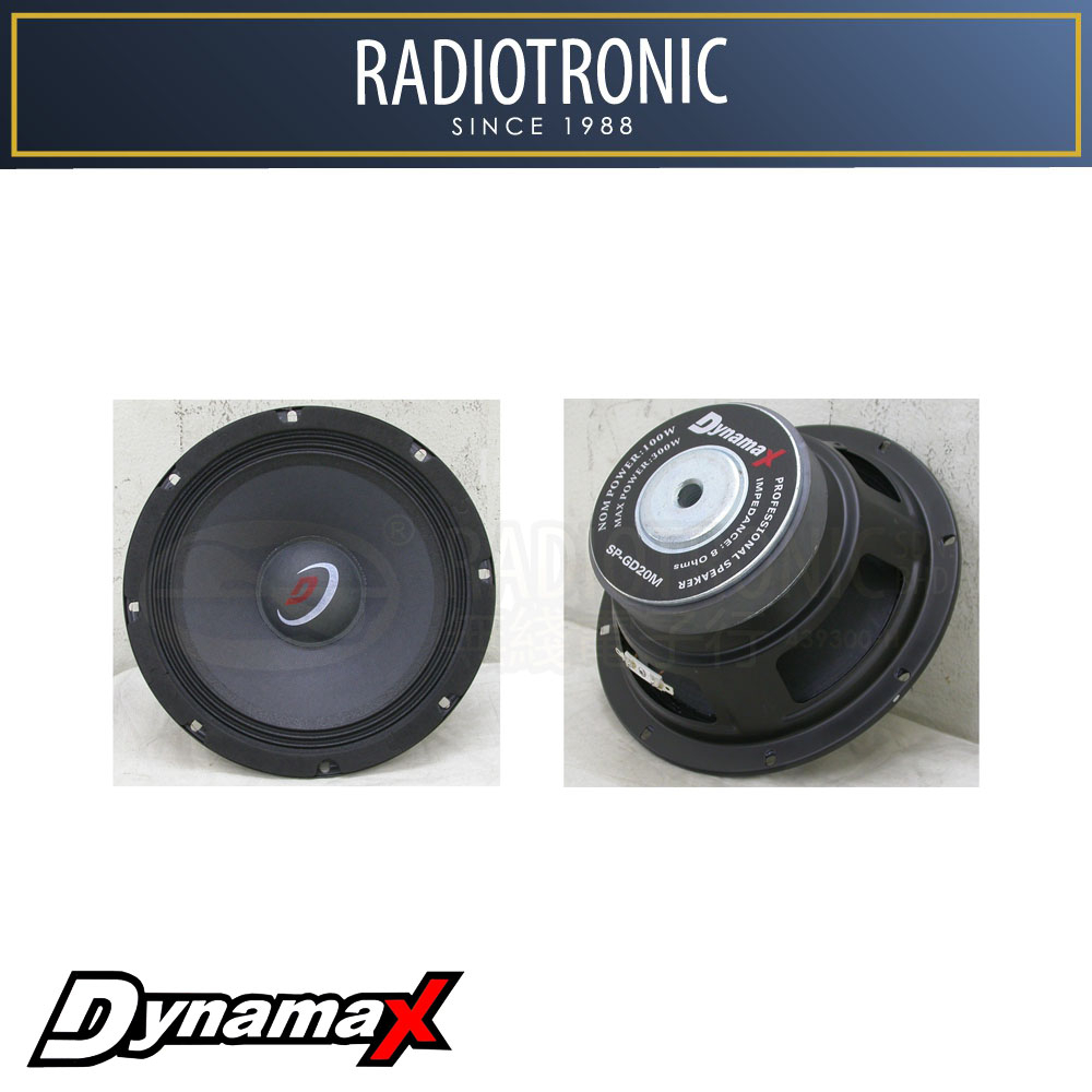 DYNAMAX 8" METAL SPEAKER SP-GD20M WOOFER 100W 8 OHM | Shopee Malaysia