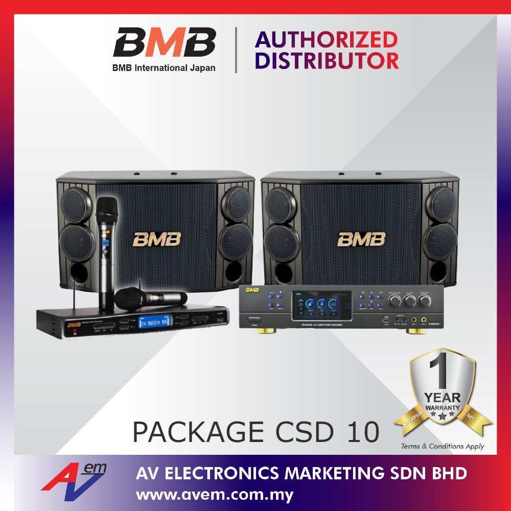 BMB PACKAGE CSD 10, BMB Karaoke System Package Consisting of Amplifier ...