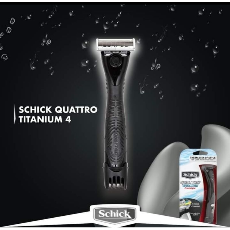 (Ready Stock) Schick Quattro Titanium Freestyle Razor Kit | Shopee Malaysia