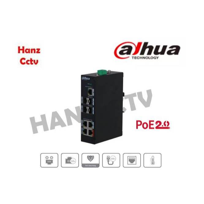 DAHUA PFS3409-4GT-96 9-Port Unmanaged Desktop Switch with 4-Port PoE ...