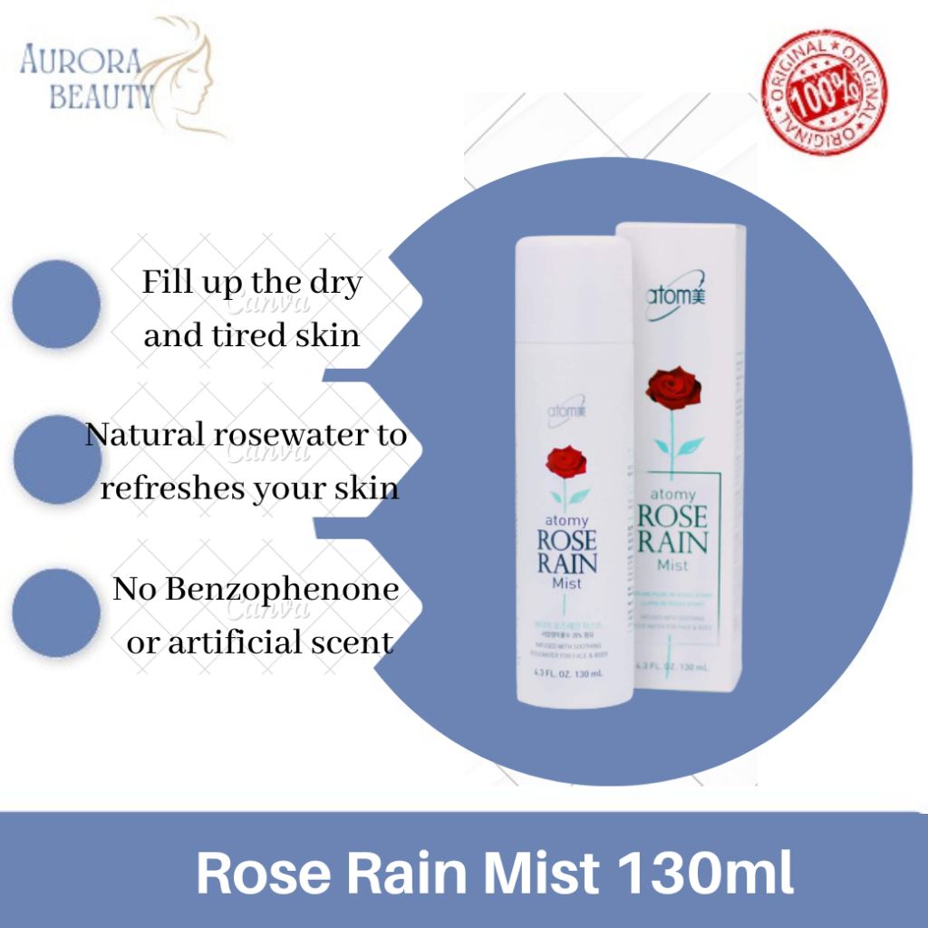 ATOMY ROSE RAIN MIST 艾多美 [A.T.O.M.Y.] (130ml） | Shopee Malaysia