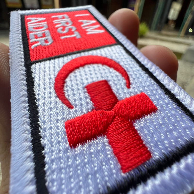 Patch I Am First Aider Embroidered | Shopee Malaysia