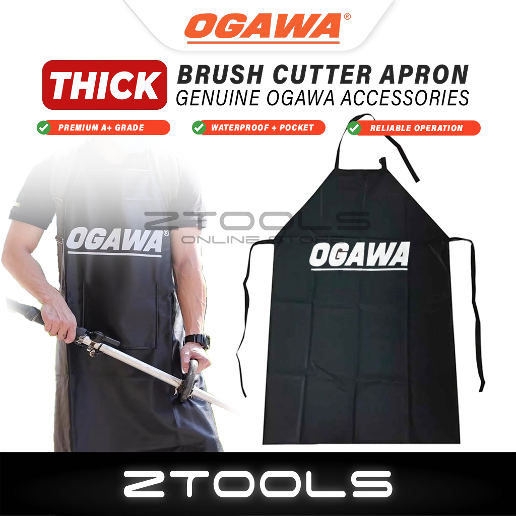 Ogawa Thick Brush Cutter Apron | Waterproof & Pocket | Apron Mesin ...