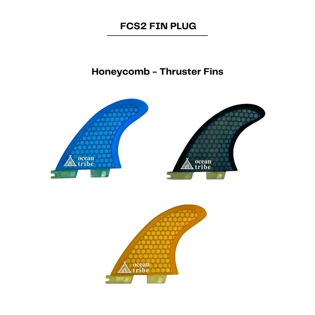 FCS2 - Thruster Fins / Twin Fin Honeycomb - Ocean Tribe Premium Surfboard Fins | Shopee Malaysia