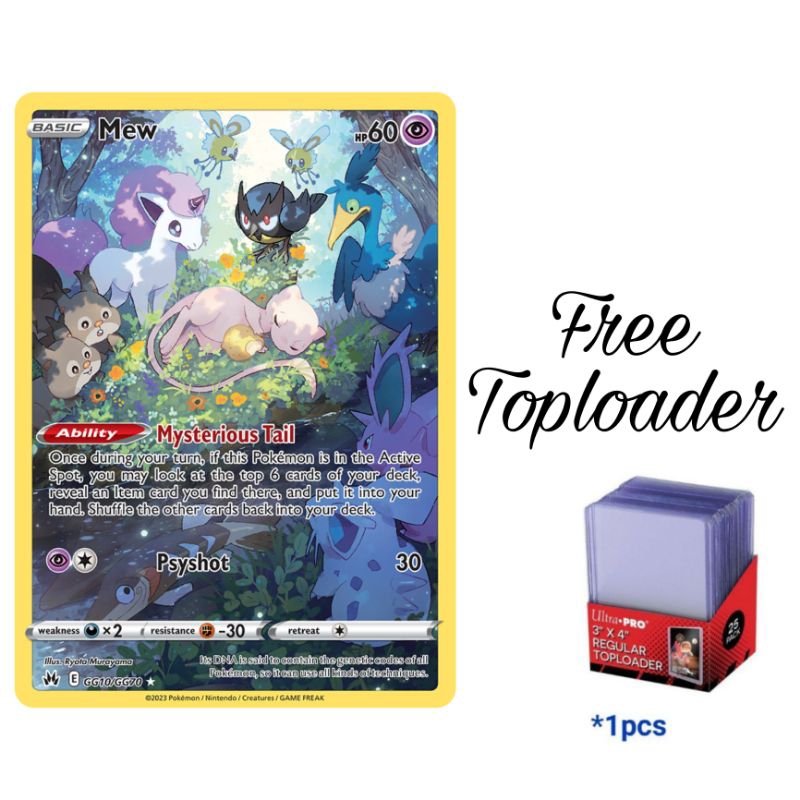 Pokémon きだよ TCG Mew GG10/GG70 Full Art Sleeping Mew | Shopee Malaysia