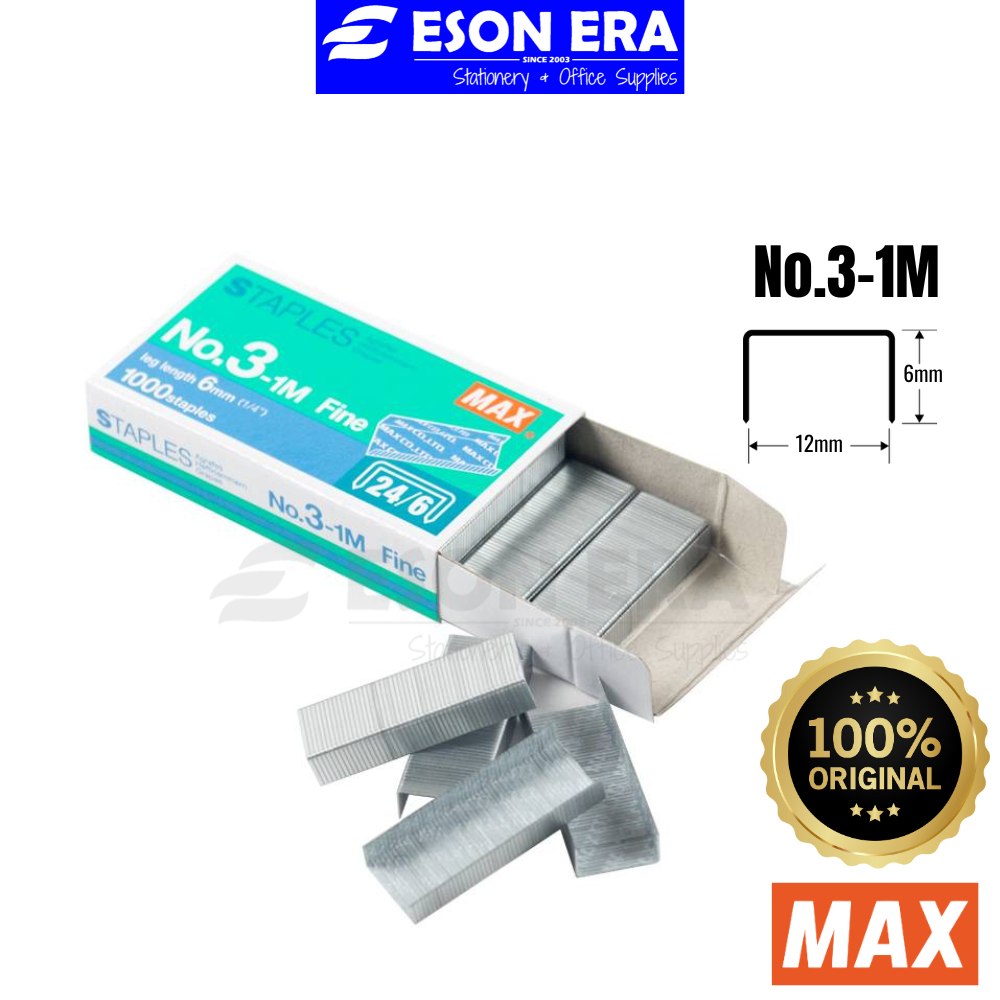 Max Staples No.3-1M Dawai Kokot / Ubat Stapler HD-50 Max Stapler ...