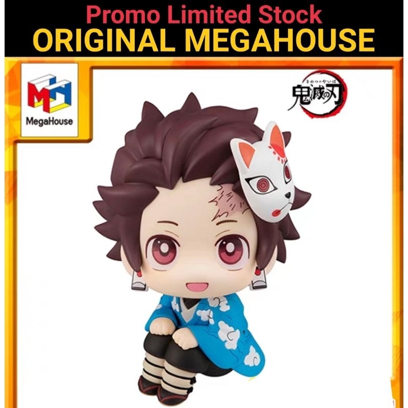 PROMO Original Demon Slayer Figure Tanjiro Look Up MH Sitting Figurine ...