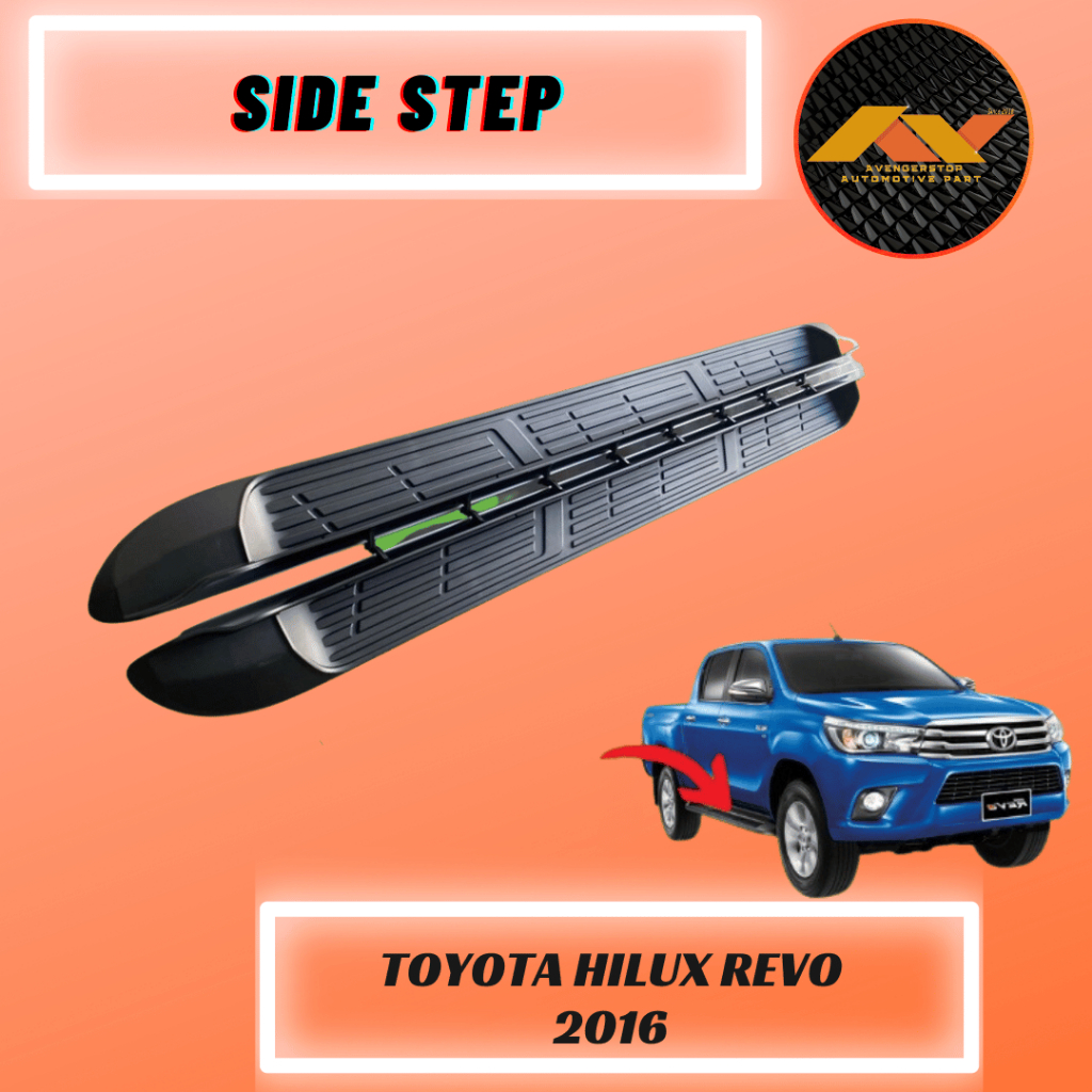 Side Step Running Board Set Hilux Revo 2016 100% New Baru Genuine ...