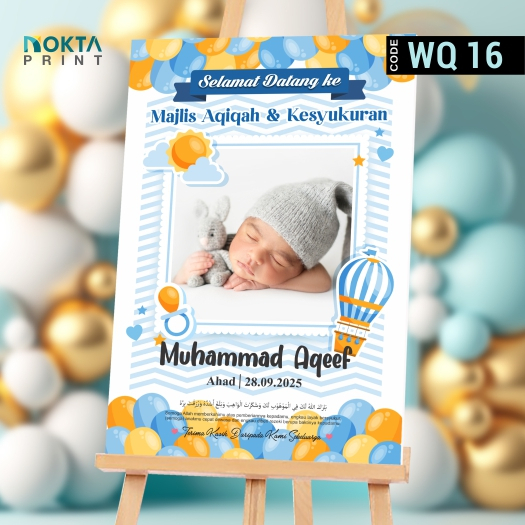 💖Welcome Board Aqiqah💖Majlis Kesyukuran | Welcome Board | Sticker ...