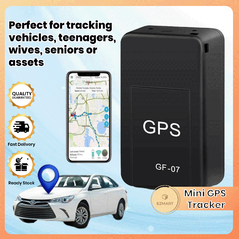 Gf 07 Mini Gps Tracker Magnetic Mount Car Motorcycle Real Time Tracking