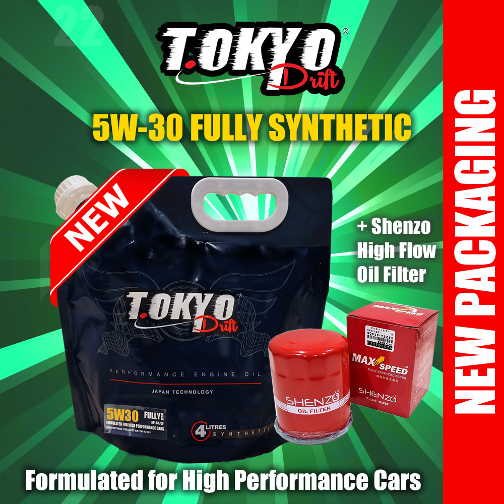 Tokyo Drift 5W30 Engine Oil Fully Synthetic API SP 4L With Shenzo Japan ...