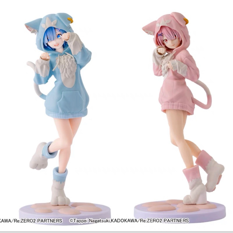 Sega Luminasta Re:Zero Puck Rem & Ram Special Color Figure | Shopee ...