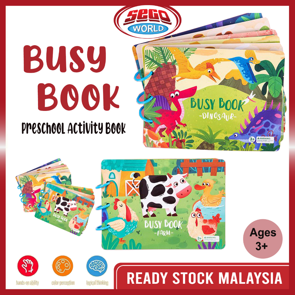 Baby Busy Book for Kid Educational Preschool Writing & EarlyLearning ...