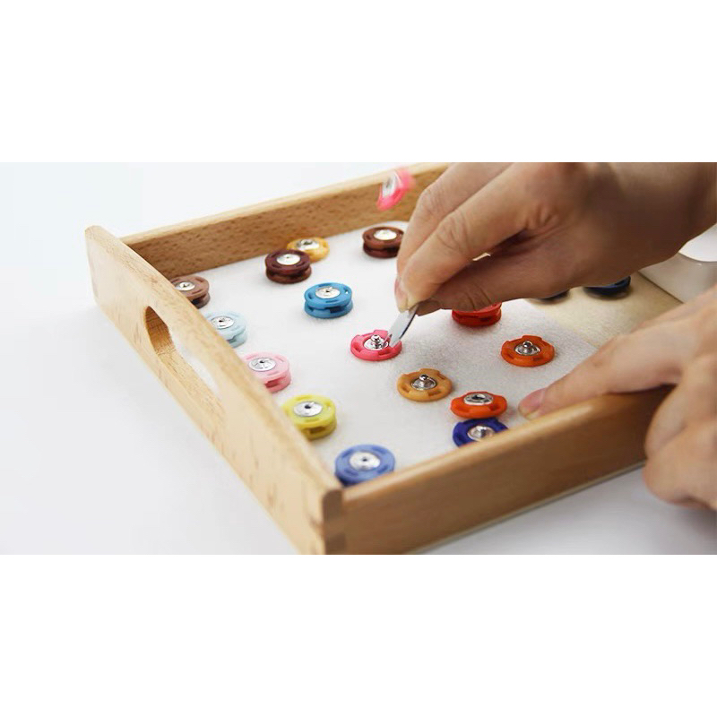 Button matching colour/ fine motor skill toys/ Montessori inspired ...