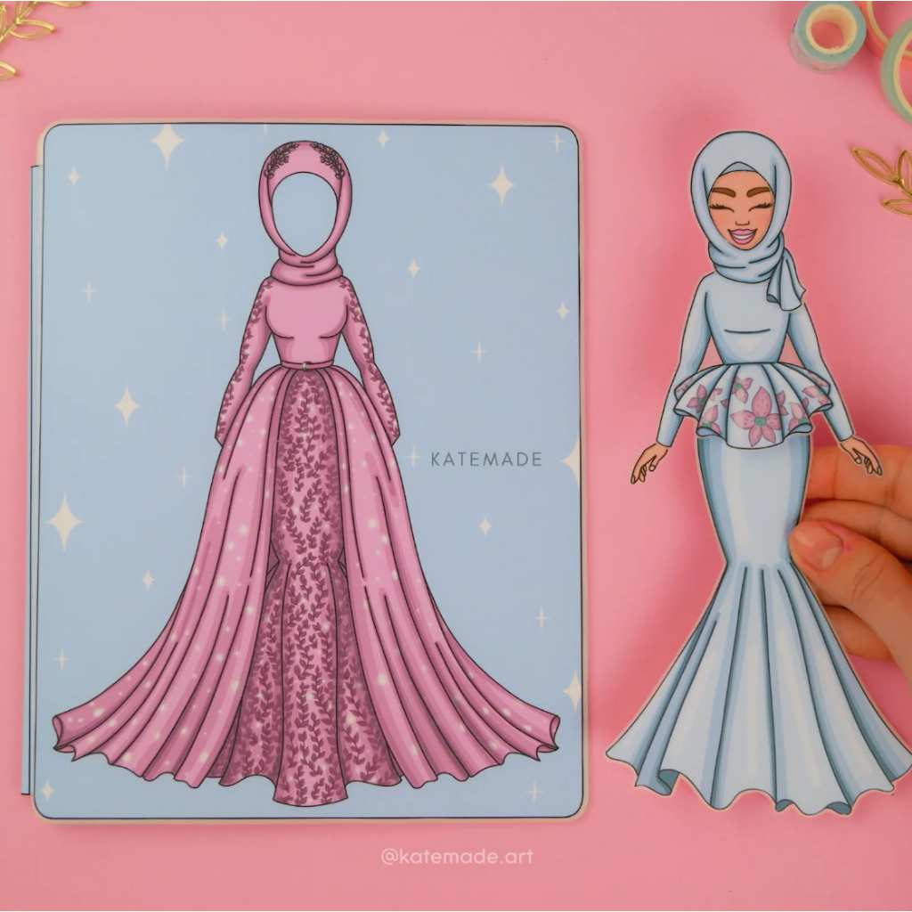 PDF] Paper House Muslim Style Dress up Kit Islam Printable Preschool ...