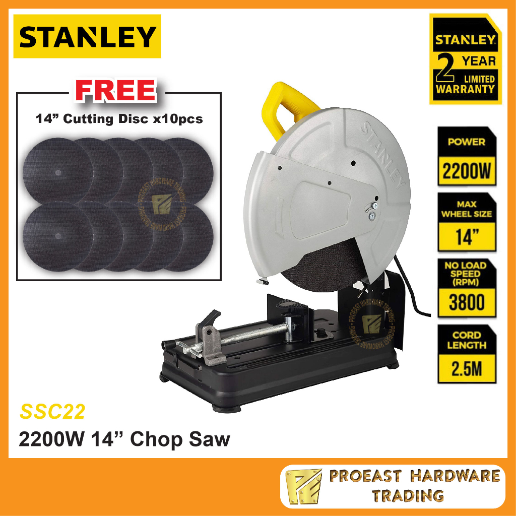 Stanley [SSC22] 2200W 14" / 355mm Chop Saw / Machine Potong Besi (Free ...