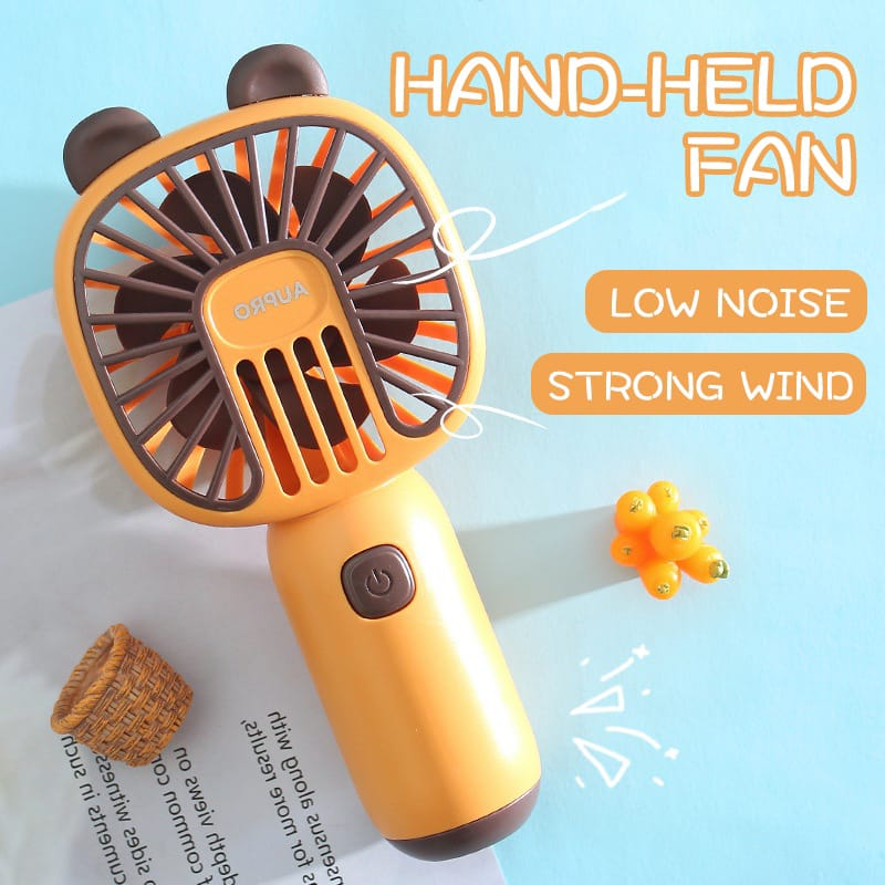 SW_ Portable Hand Kipas Table Mini Clip Fan USB Charge Battery Desk ...