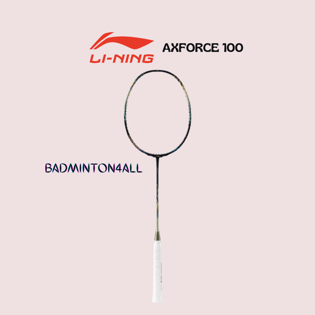LI-NING AXFORCE 100 QILIN BLACK GOLD BADMINTON RACKET [FRAME ONLY ...