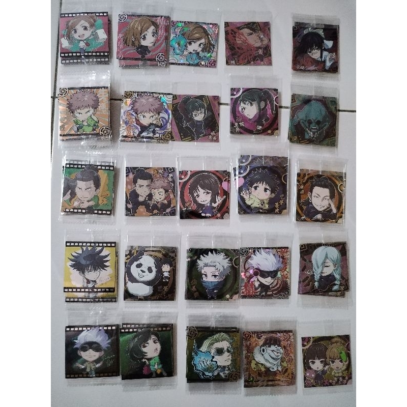 Jujutsu Kaisen JJK Bandai Wafer Sticker 呪術廻戦 Genuine Made in Japan ...