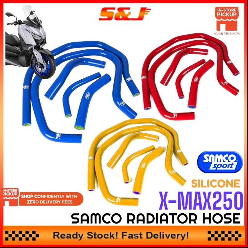 YAMAHA SAMCO XMAX X-MAX 250 300 RADIATOR HOSE COOLANT HOSE SILICONE ...