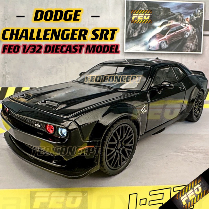 FEO Dodge Challenger SRT Diecast Car Model Alloy Diecast Toy Vehicle ...