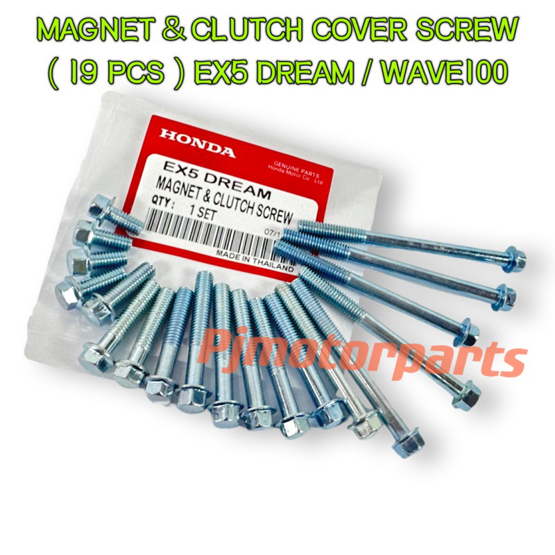 EX5 DREAM / WAVE100 WAVE 100 ( 19 PCS ) SCREW MAGNET & CLUTCH COVER ...