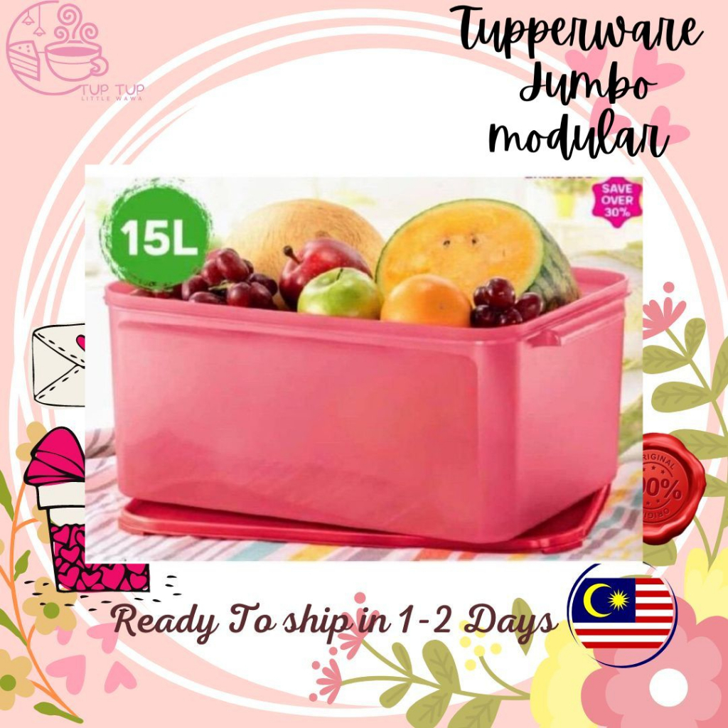 🎁 Hadiah Tupperware🎁Wish card 🎁Jumbo Modular Keeper (1) 15.0L Berkas ...
