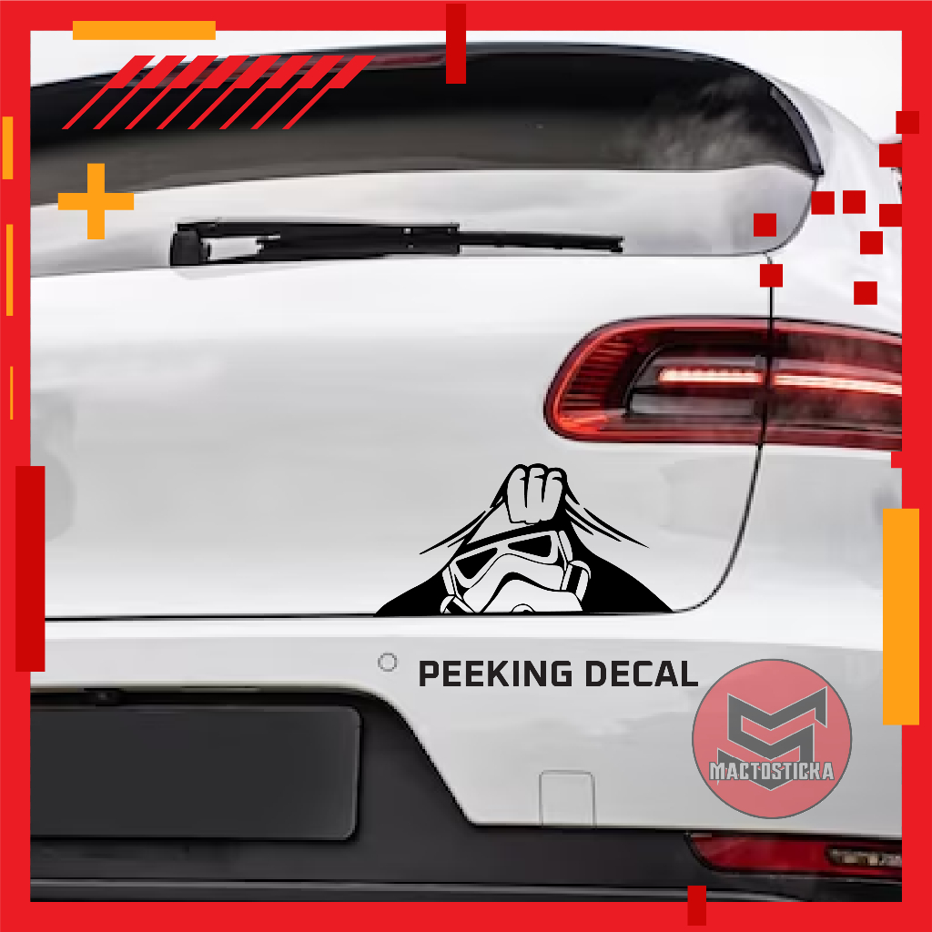 Stickers kereta peeking monster Decal Funny Peeking Monster Scary Eyes ...