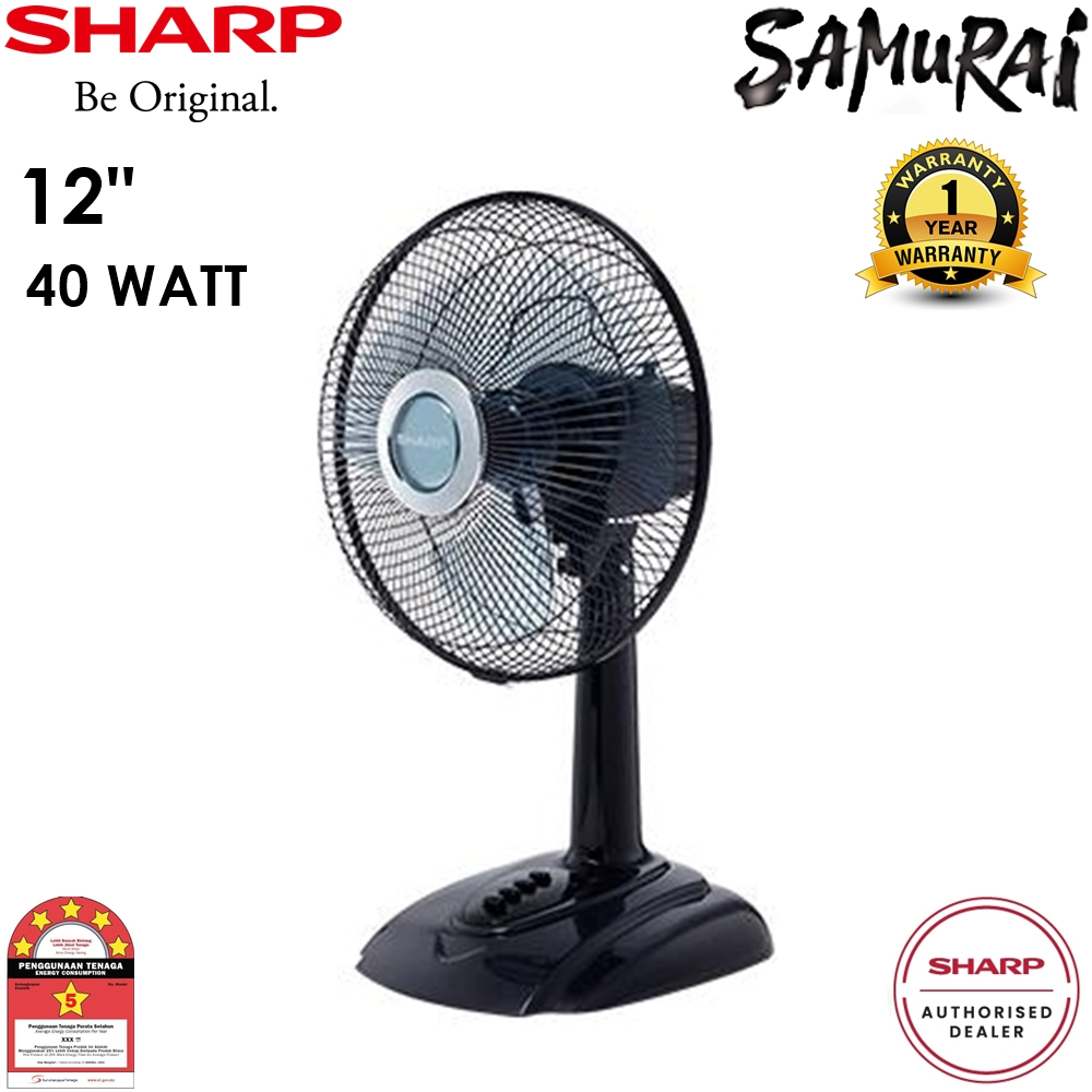 SHARP TABLE FAN 12'' WITH 3 SPEED SELECTION PJT129GY | Shopee Malaysia