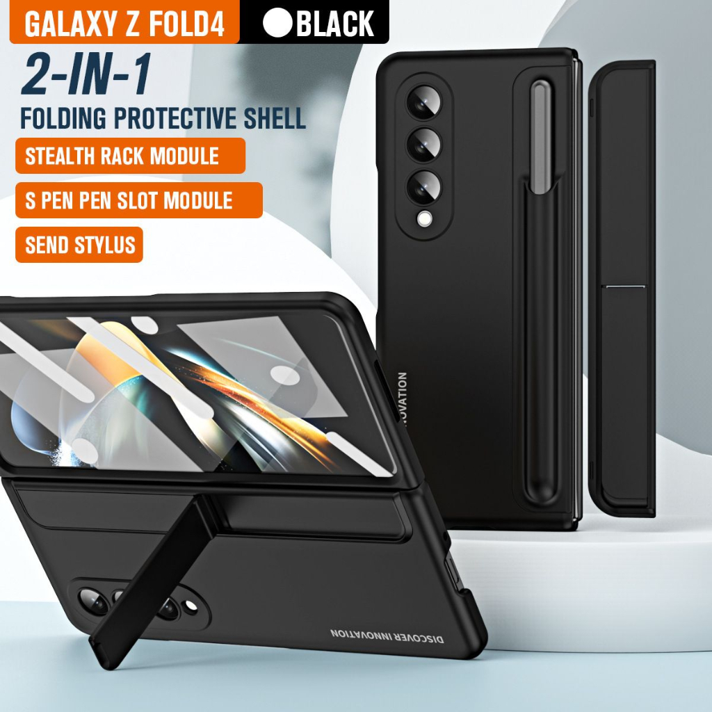 Samsung galaxy Z fold 3 Z fold 4 folding protective shell casing zfold 3 zfold 4 back and front ...