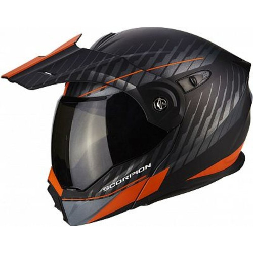 Scorpion ADX-1 Dual Motorcycle Helmet Black Matt Orange | Shopee Malaysia