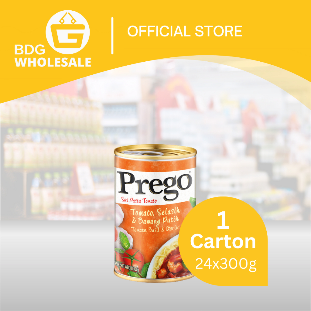 Prego Tomato Basil & Garlic Sauce 24x300g | Shopee Malaysia