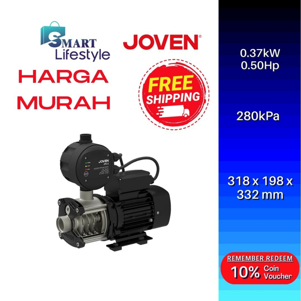 [FREE SHIPPING] Joven Water Pump Boost Water Pressure JHP2-30/JHP3-40/JHP4-40/JHP4-50/JHP4-60 ...