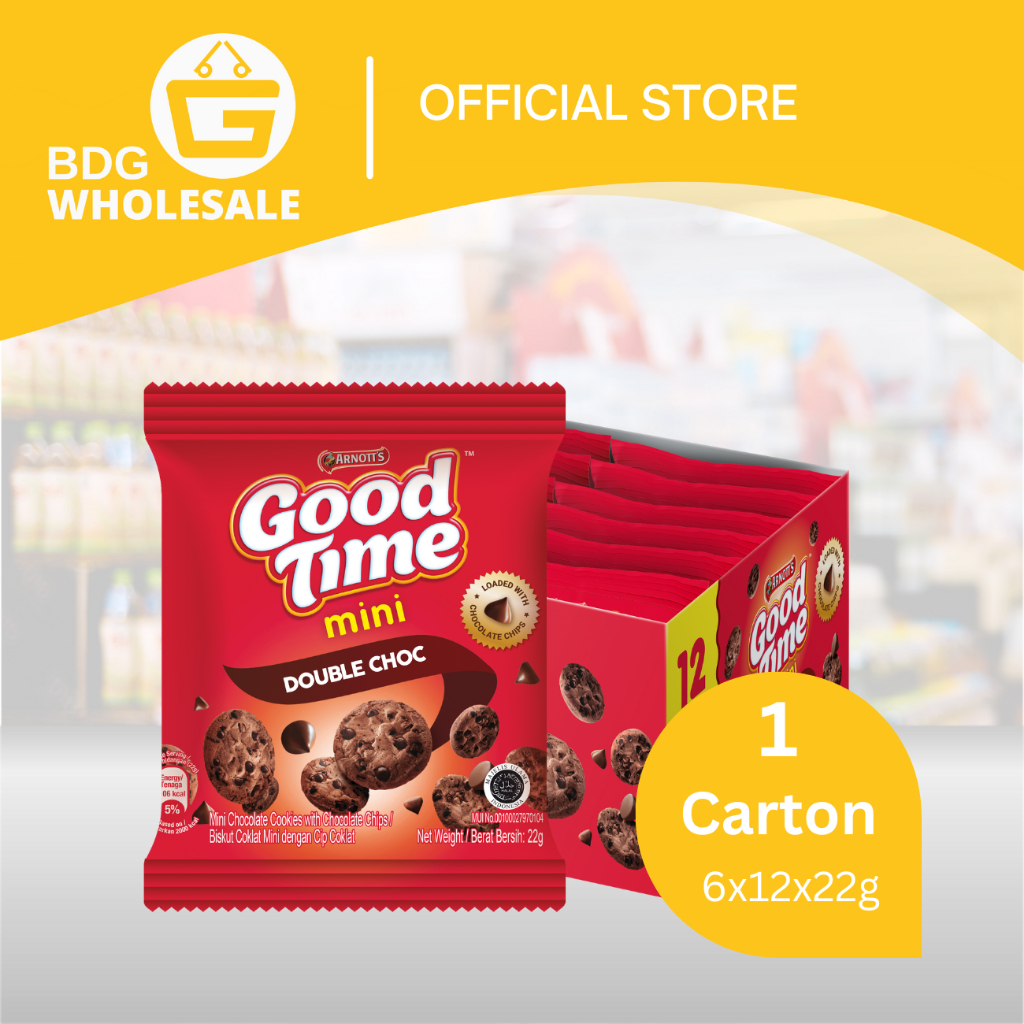 Good Time Double Choc Biscuits 6x12x22g | Shopee Malaysia