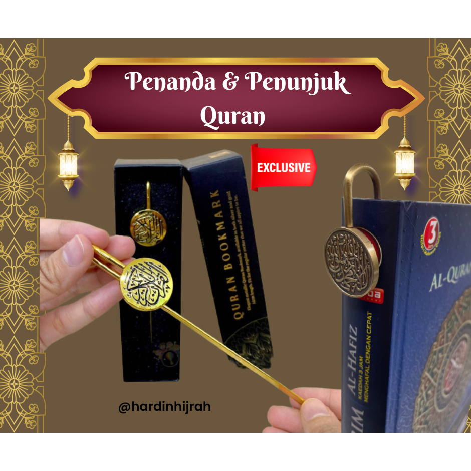 Exclusive Set Al-Quran Bookmark/Penanda dan penunjuk Quran Islamic ...