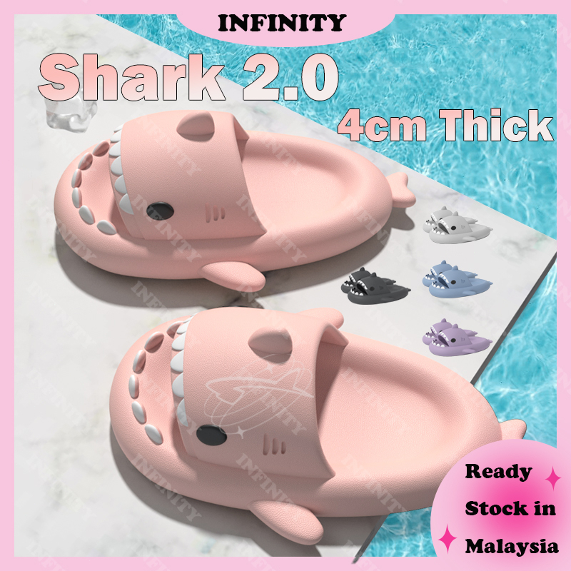 ️READY STOCK ️ Adult Shark Slipper Unisex Women's Men's indoor outdoor ...