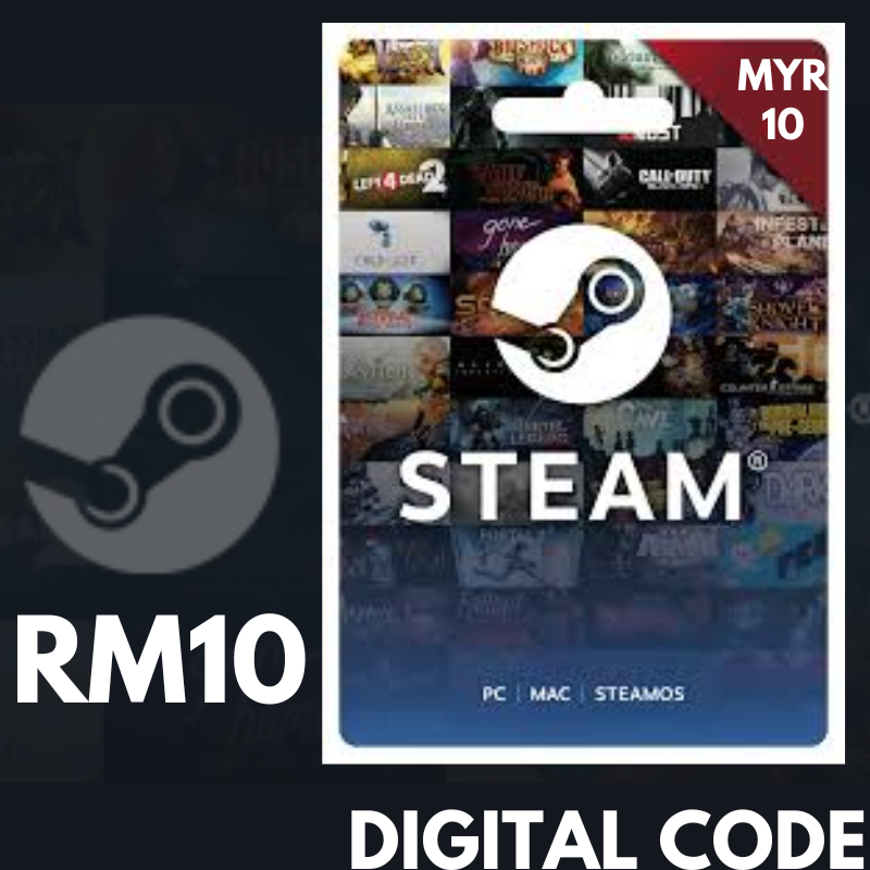 [24/7 Self Claim] Steam Wallet MYR RM5 RM10 RM20 Digital Prepaid Code | Shopee Malaysia