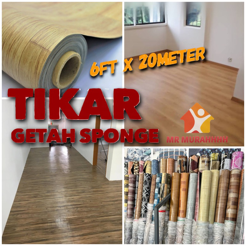 1MM Tebal * 20 Meter Tikar Getah Sponge / Span / Rubber Mat / PVC ...