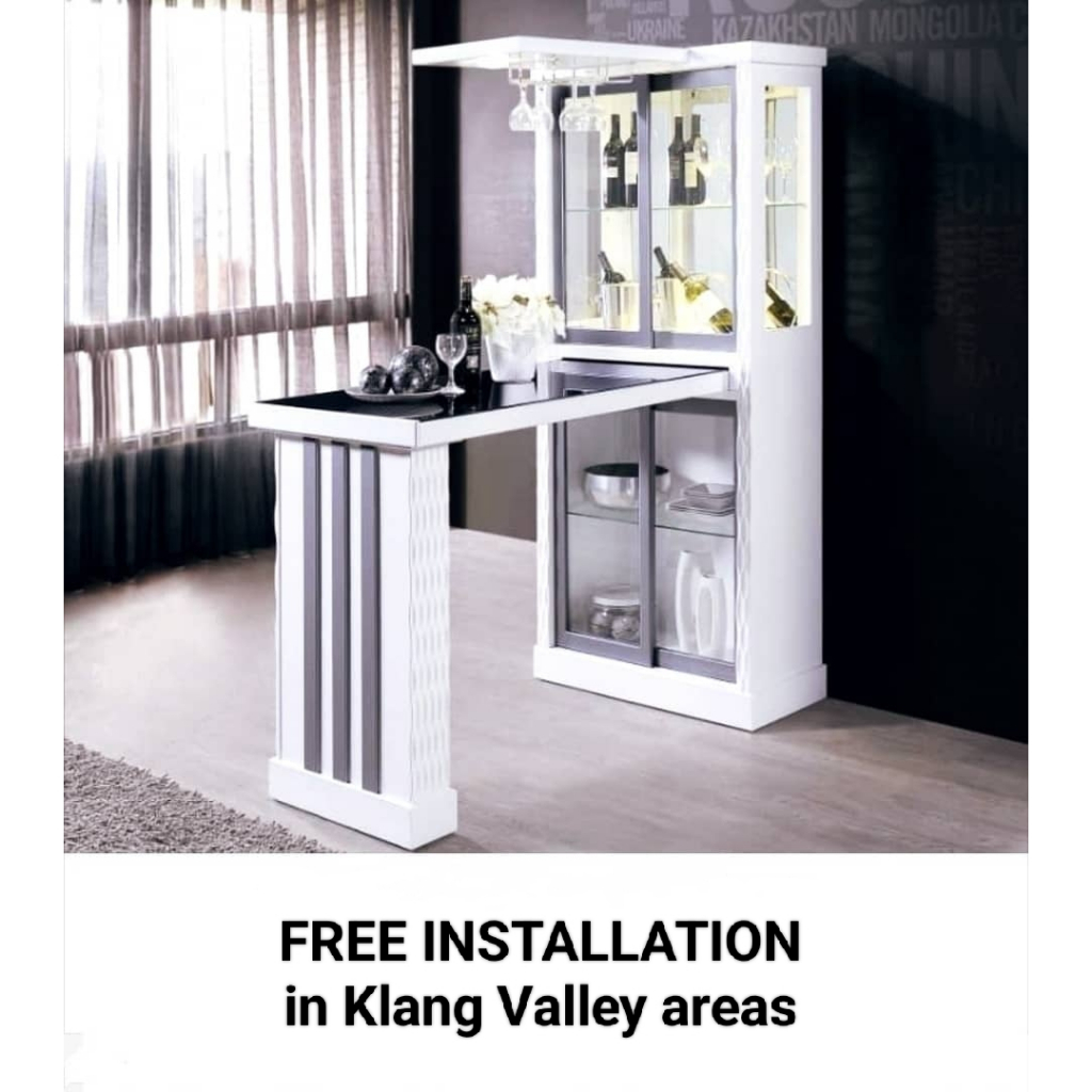 ShoopyHome Bar Counter / Hall Divider / Hall Cabinet / Bar Counter with ...