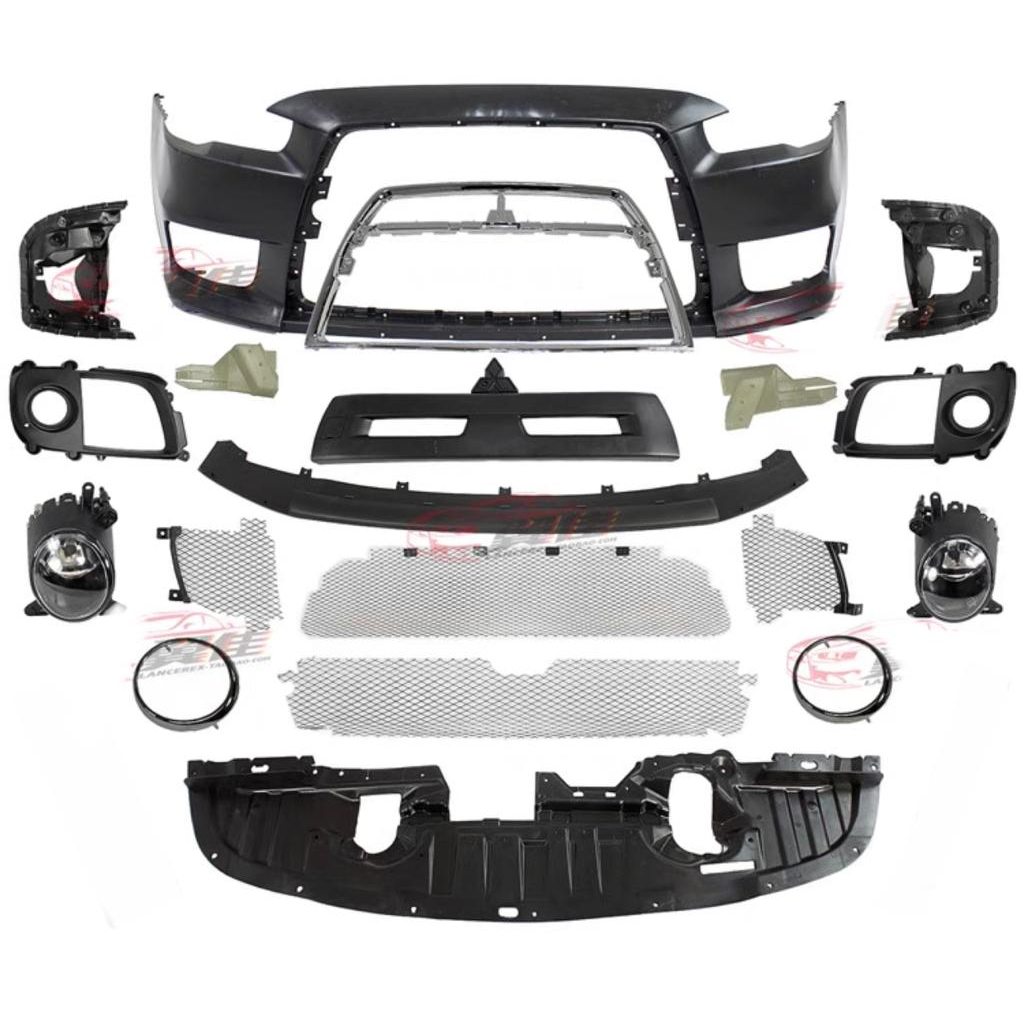 1 mitsubishi lancer gt gte inspira pp front bumper depan evo x v1 fit ...