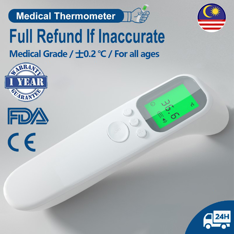 JUSTLANG Infrared Forehead Thermometer Digital Termometer Baby ...