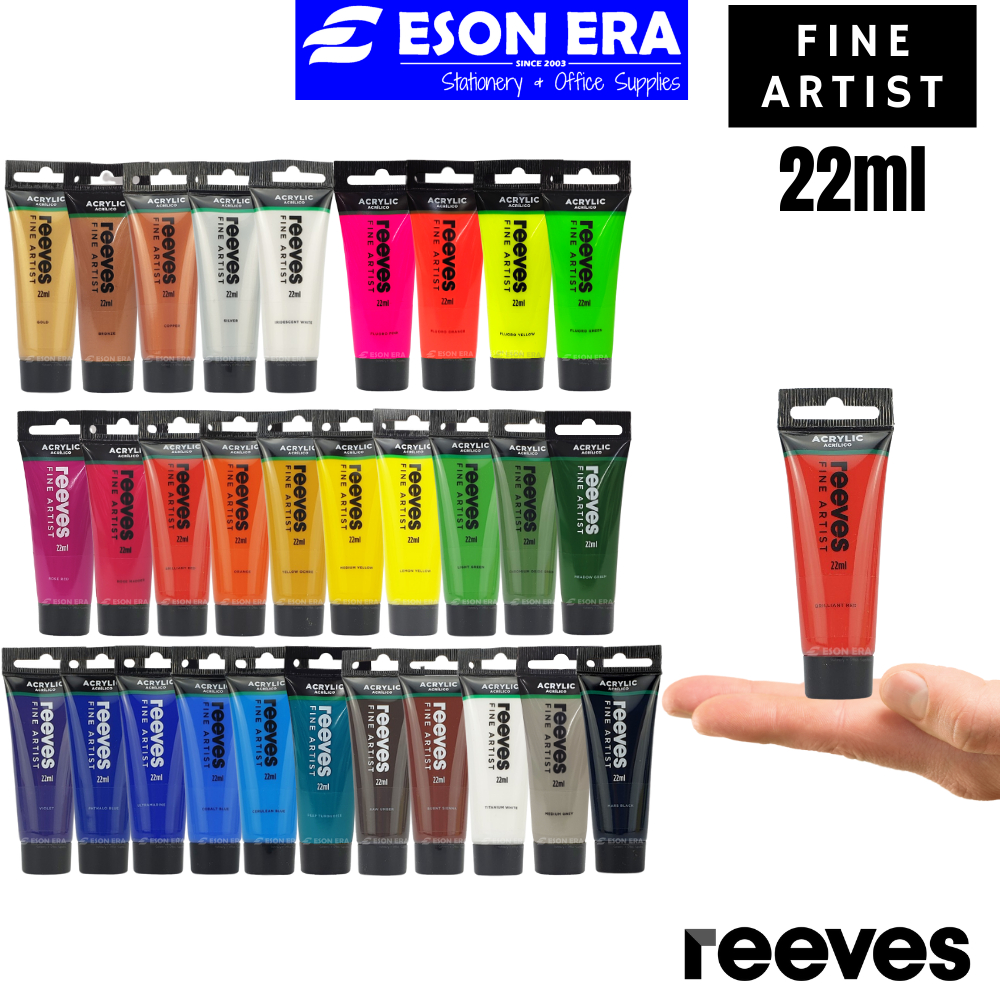 Reeves Fine Artist Acrylic Colour Paint 22ml | Shopee Malaysia