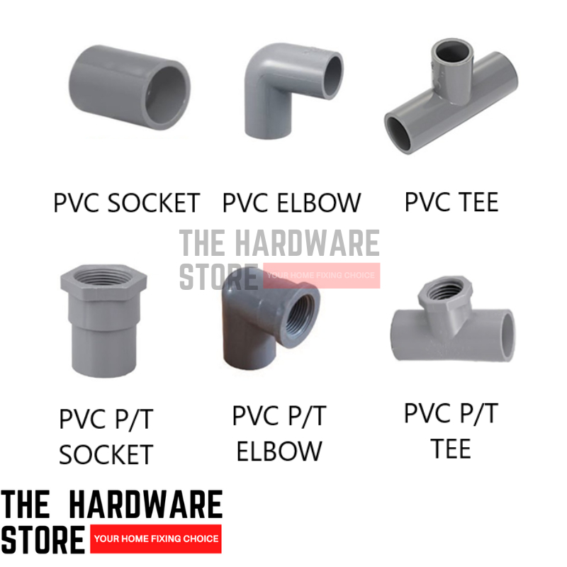 15MM-32MM Soket Penyambing Paip PVC Pebagai Jenis PVC Pipe Fitting ...