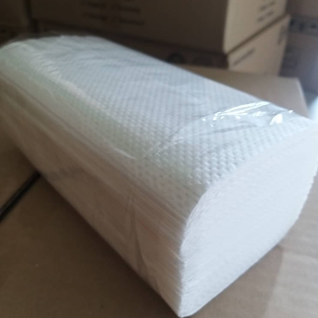 [20packs] Interfold Hand Towel Tissue 1ply | 100% VIRGIN PULP | Shopee ...